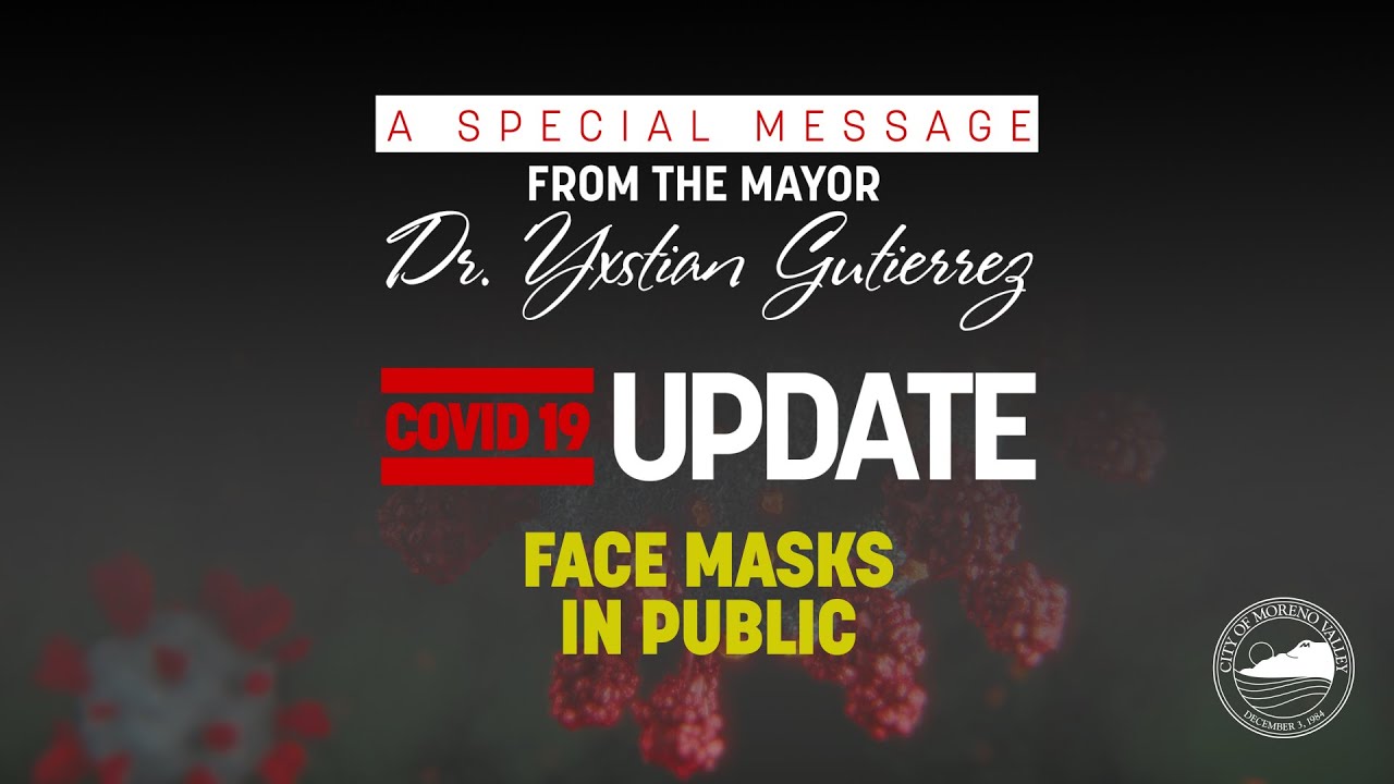 A Special Message From The Mayor - Face Masks in Public - YouTube