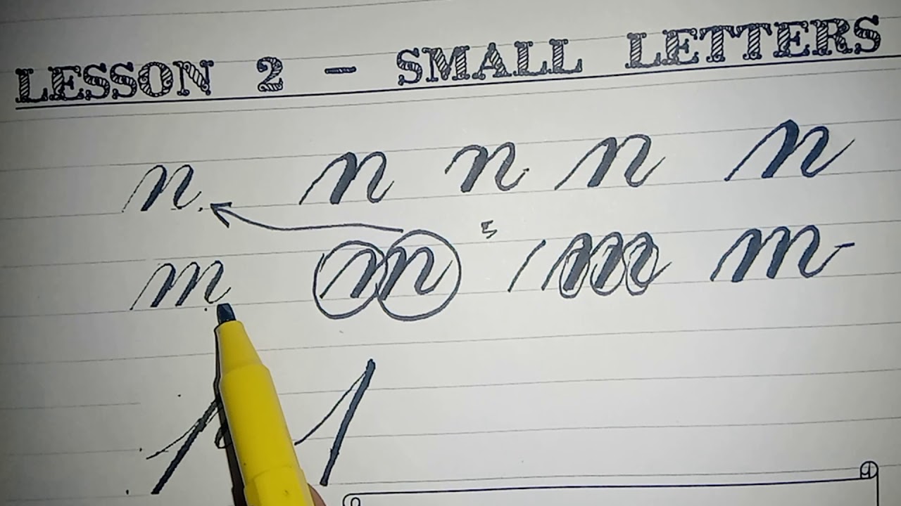 Lesson 2 copperplate joint handwriting letters n,m,p,r,v,x - YouTube