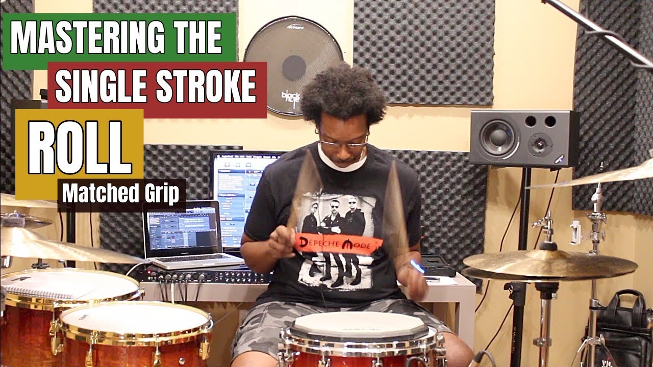 MASTERING The SINGLE STROKE w/ MATCHED GRIP - YouTube