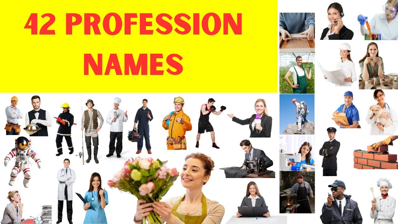Profession Names in English with Pictures | Learn Different Job Names ...