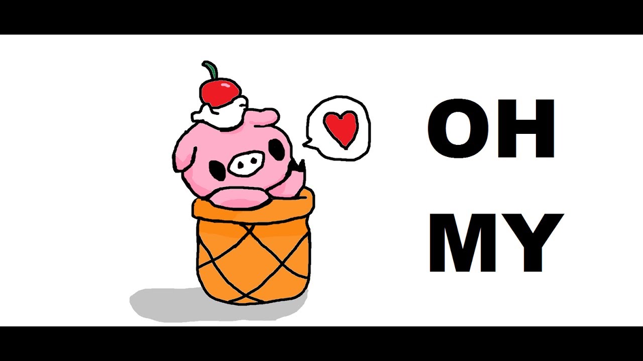 The Drawing Challenge #1 - Pig in a Cone - YouTube