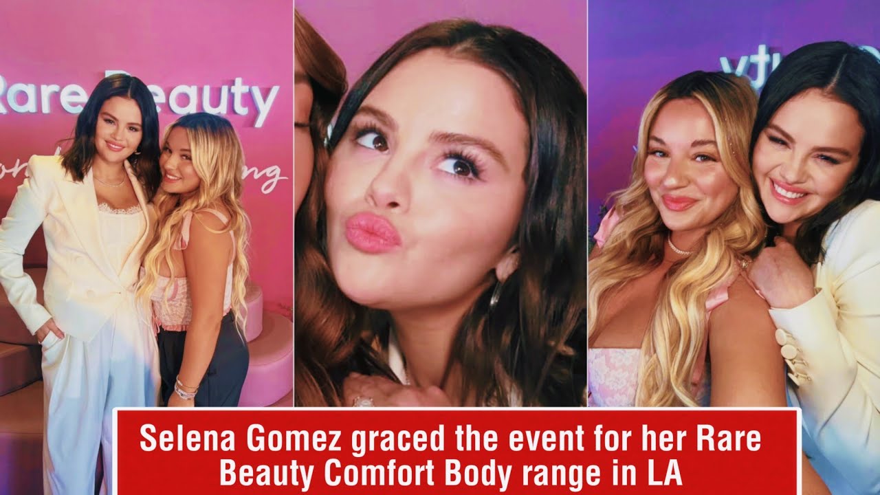 Selena Gomez graced the event for her Rare Beauty Comfort Body range in ...