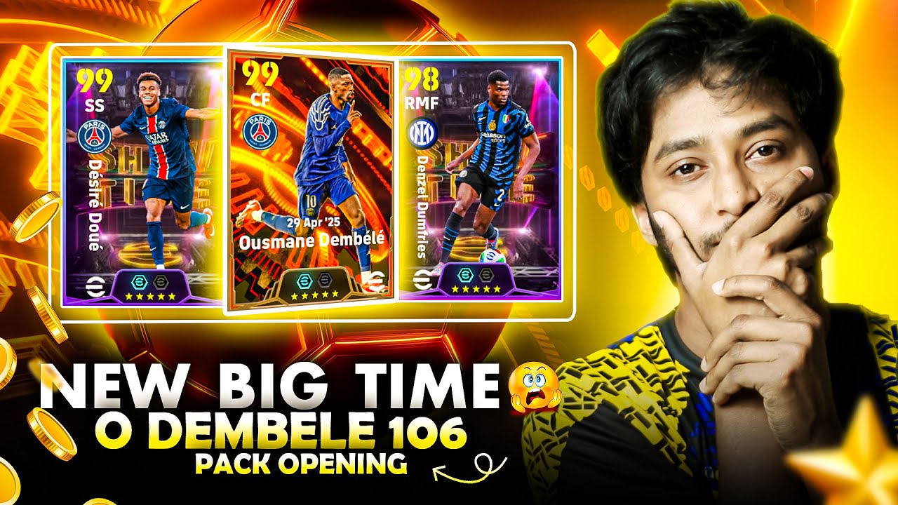 Bigtime O. Dembele 106🔥D. Doue 104💪D. Dumfries 103 | European Club Pack ...