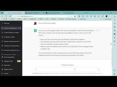 ChatGPT Demo5 Utilisation de ChatGPT et démonstration avec ouverture de ...