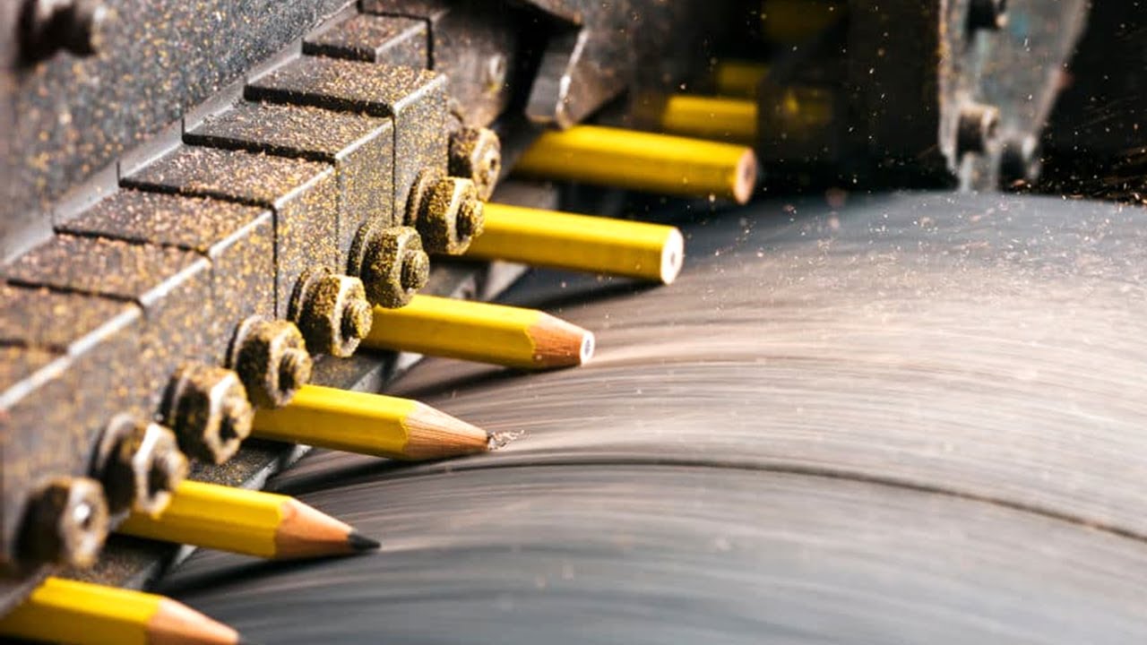 Automatic Wooden & Mechanical Pencil Production Process - Factory Made ...