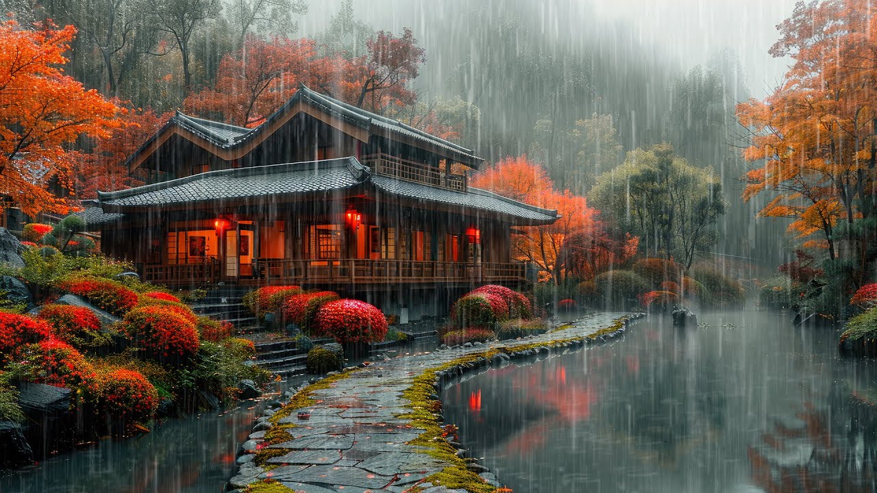 Calming Rain Sounds for Sleep and Study - 3 Hours of Peaceful White ...