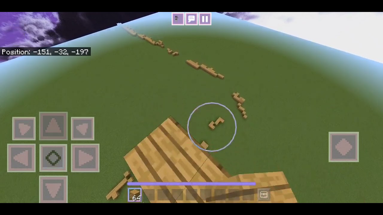 Minecraft icy bridge on mobile - YouTube