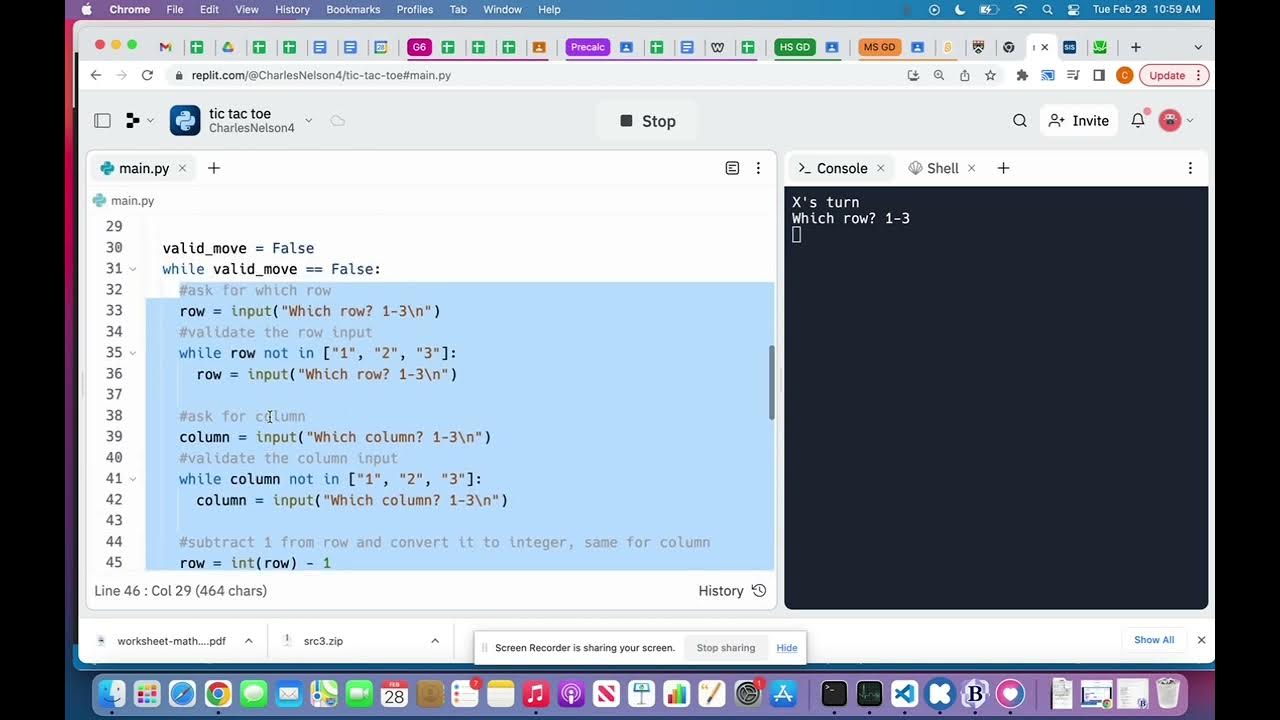 Tic Tac Toe - board check / validation - YouTube