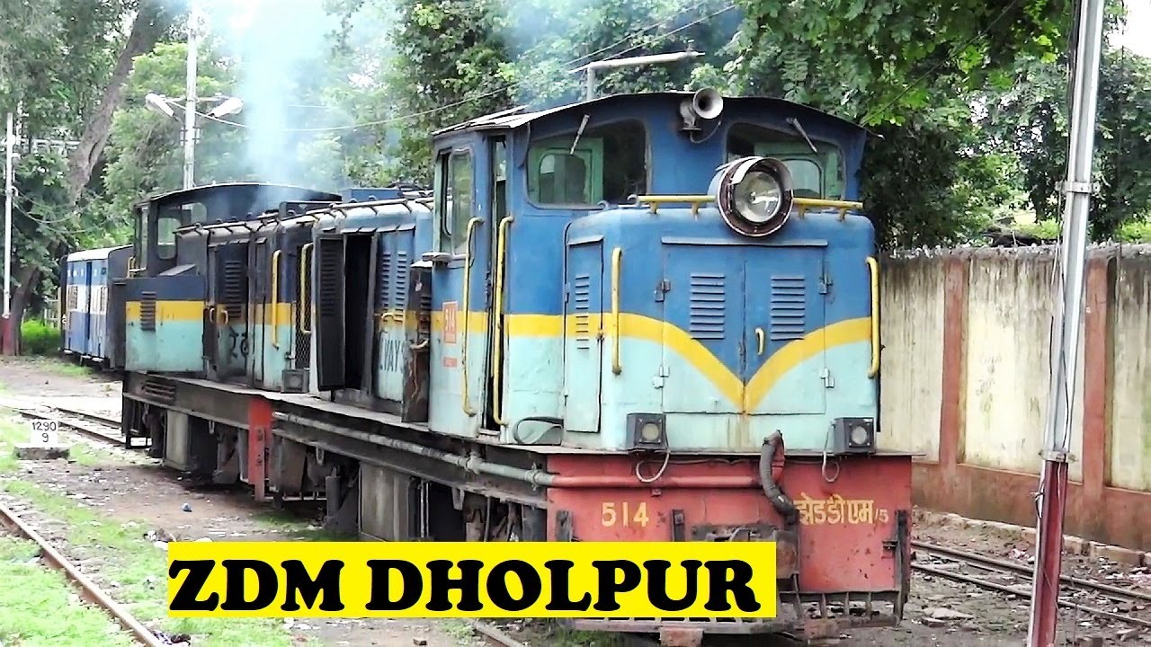 2 ZDM5 ALCO Narrow Gauge Locos At Dholpur Junction - YouTube