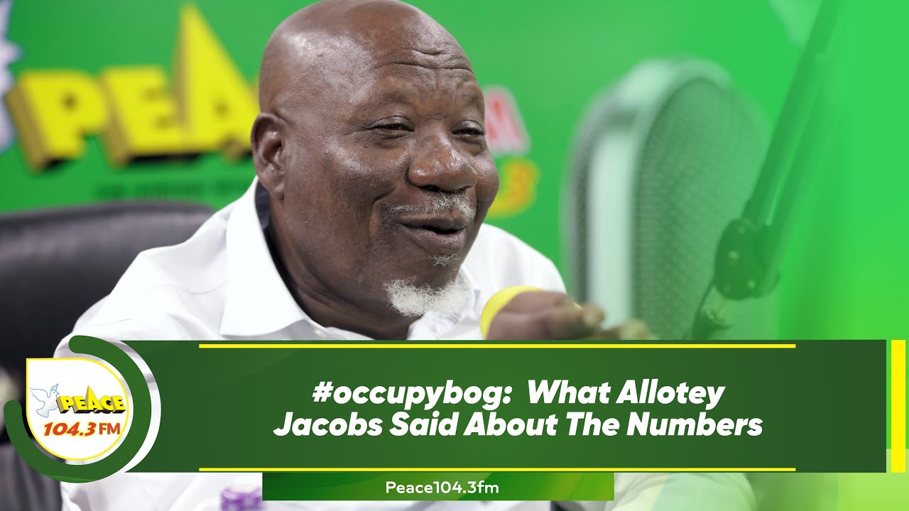 #occupybog: What Allotey Jacobs Said About The Numbers - YouTube