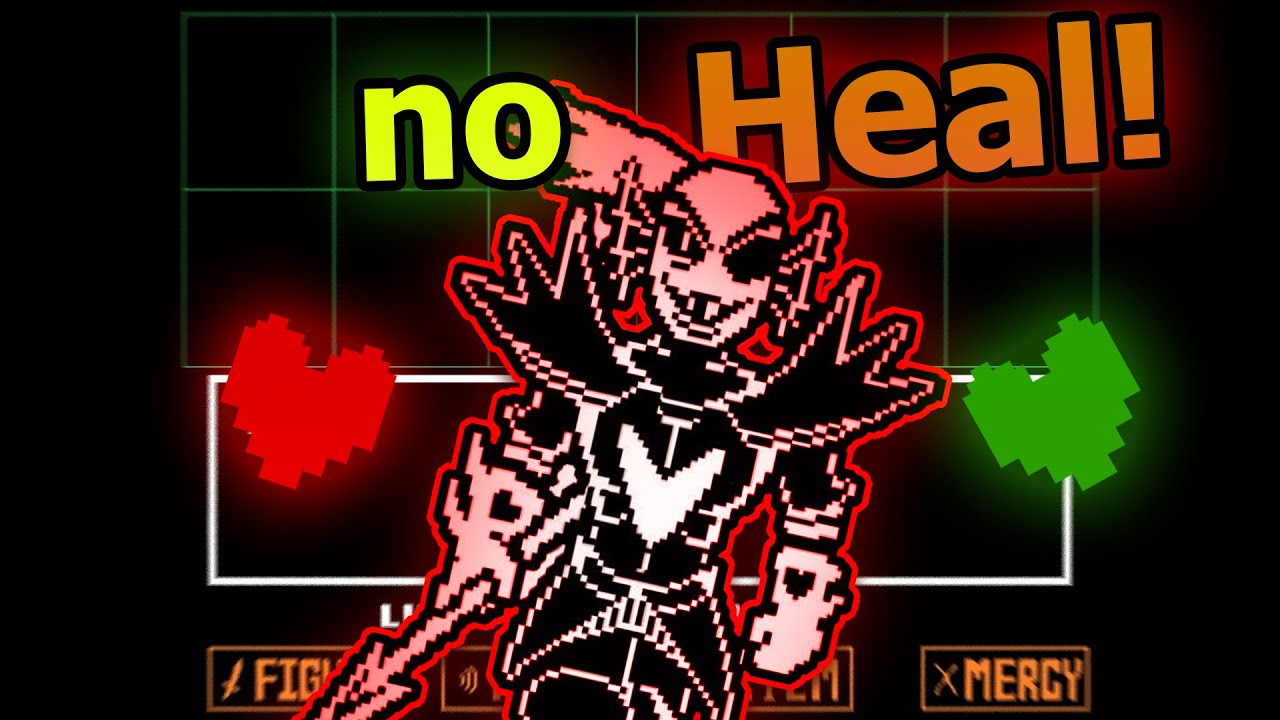 Undertale Undyne Undying Fight No Healing items. - YouTube