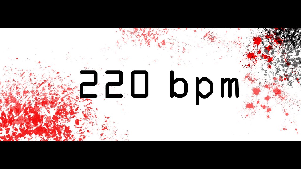 220 BPM TEMPO METRONOME CLICK 4/4 - YouTube