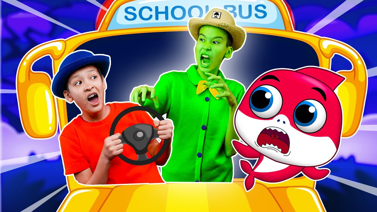 Zombie On The Bus Goes | Baby Shark And JoJo Kids Nursery Rhymes - YouTube