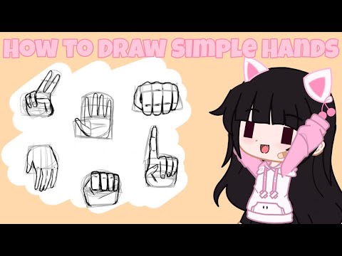 How to Draw Simple Hands // Tutorial Ibis Paint X - YouTube