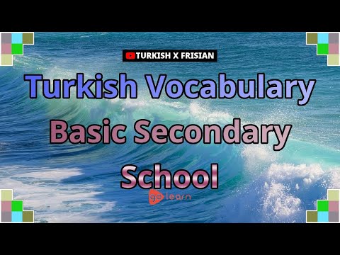 Turkish Vocabulary Basic Secondary School | Golearn