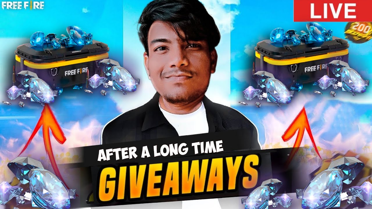 FREE FIRE LIVE GIVEAWAY CUSTOM ROOM | FF LIVE | DIAMOND GIVEAWAY ...