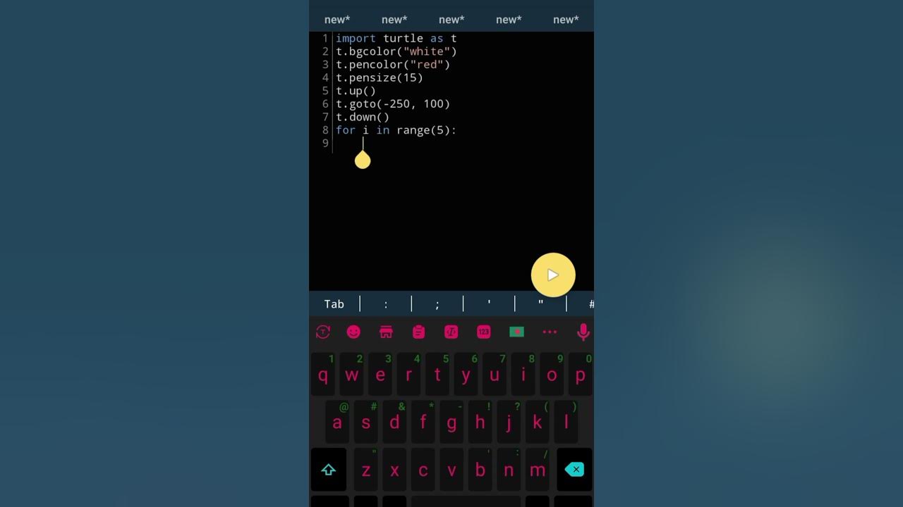 How To Do A Star In Python With Turtle Coding Turtlepython Shorts