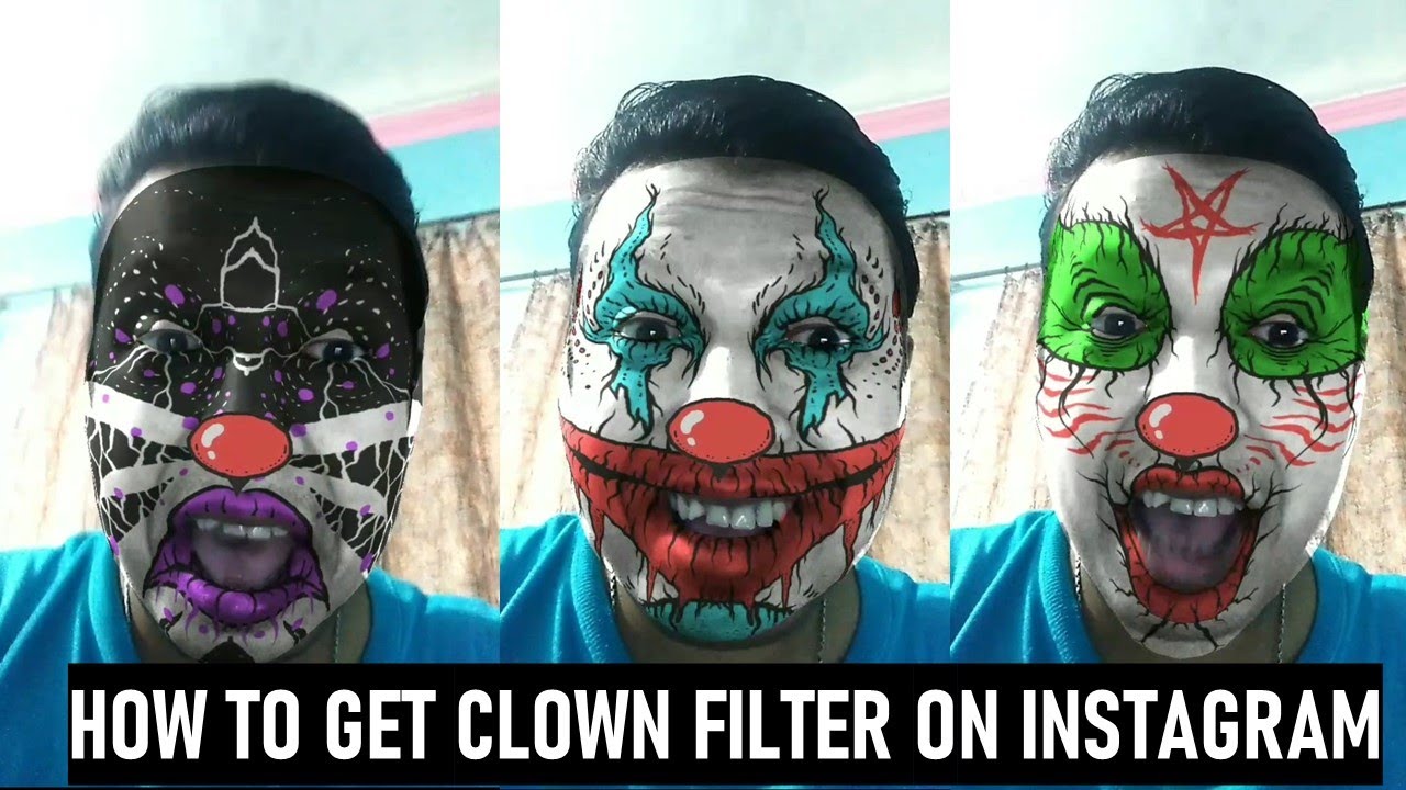 HOW TO GET CLOWN FILTER ON INSTAGRAM - YouTube