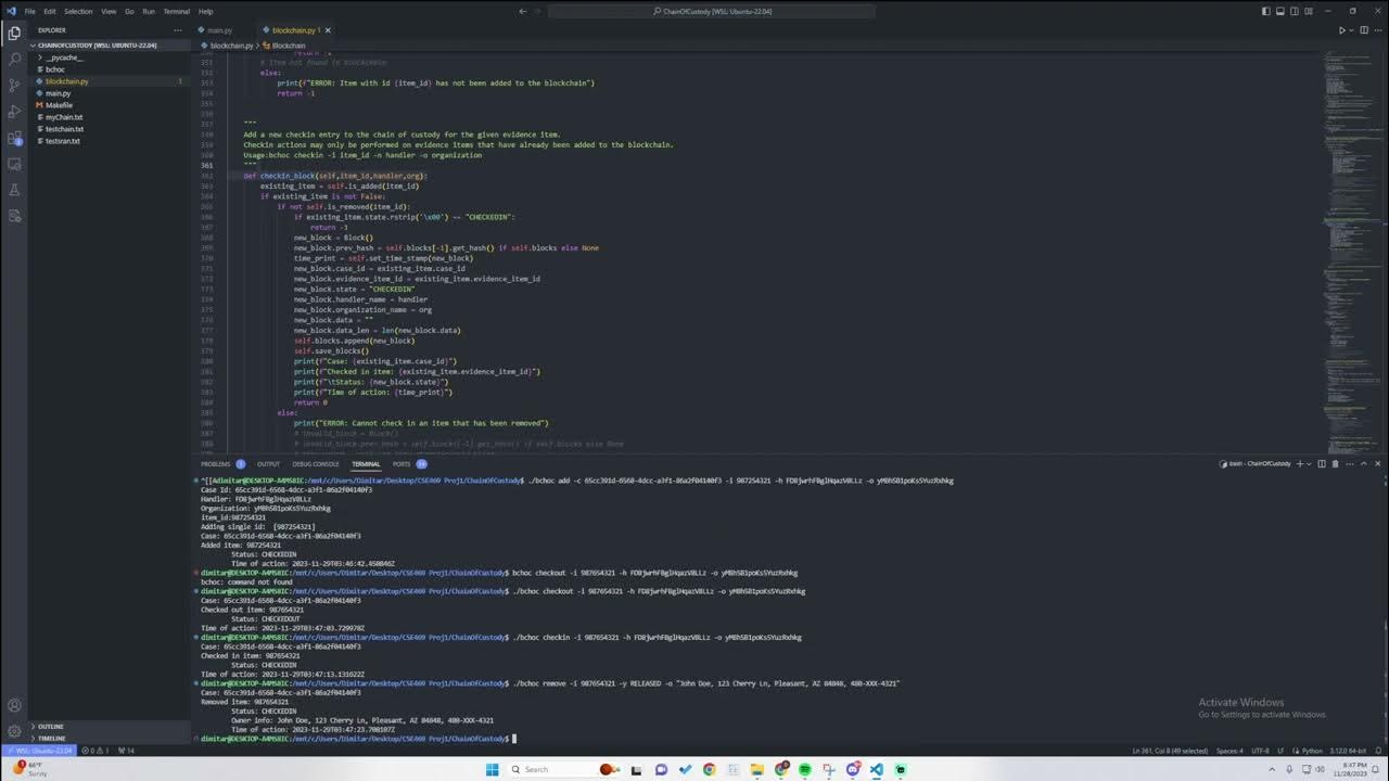CSE 469: Blockchain Project - YouTube
