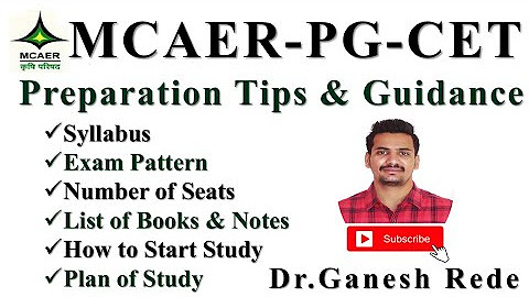 MCAER PG CET|Application Form 2021|Exam Date|Notification|Preparation Tips & Guidance|Books|MSc ...
