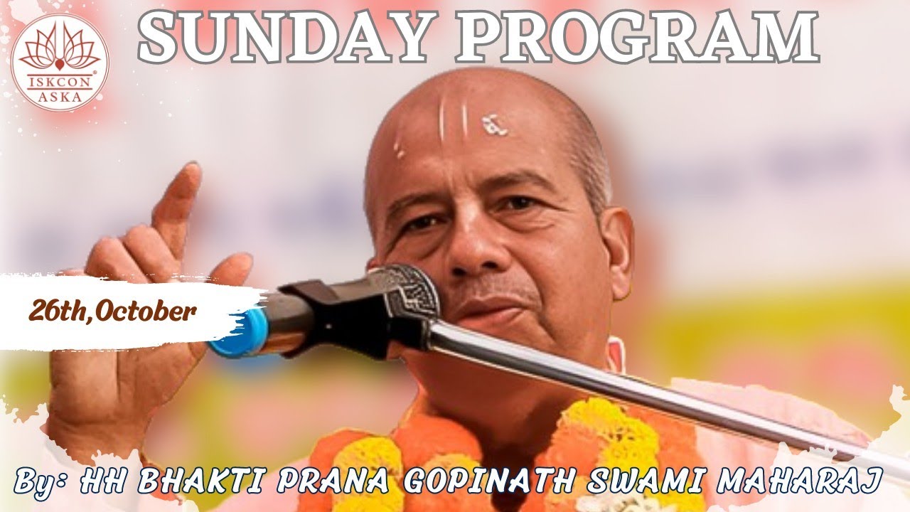 Sunday Jail Program by HH BHAKTI PRANA GOPINATH SWAMI MAHARAJ - YouTube
