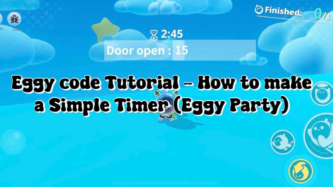 Eggy code Tutorial How to make a Simple Timer (Eggy Party) - YouTube