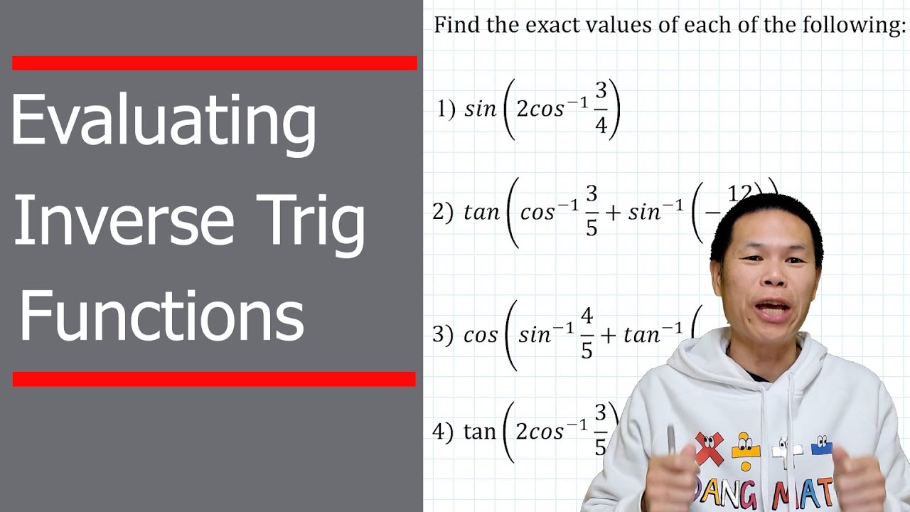 Evaluating Inverse Trigonometric Functions: Part 3 - YouTube