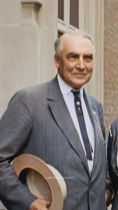 Warren G. Harding in 1920 - Restored Footage - YouTube