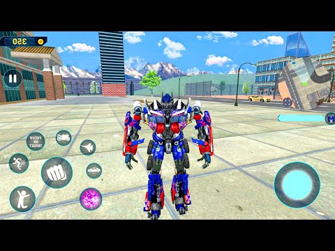Optimus Prime Robot Jet Bike Car Transformation Robot Game New Super Car - Android Gameplay