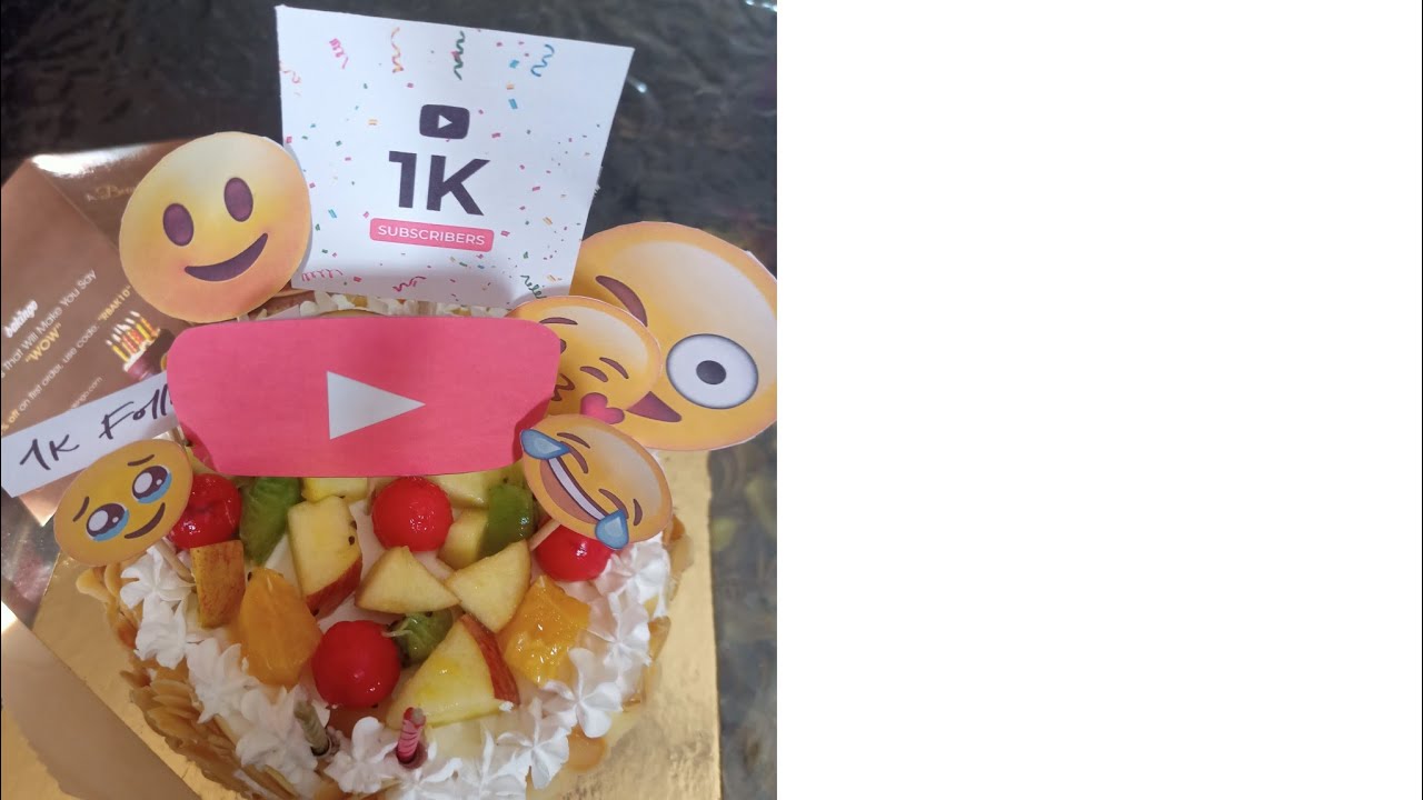 1k Subscribers Celebration ️|| 1k Completed || Cake Cutting ...