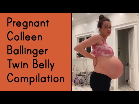 Pregnant Colleen Ballinger Twin Belly Compilation | YouTuber