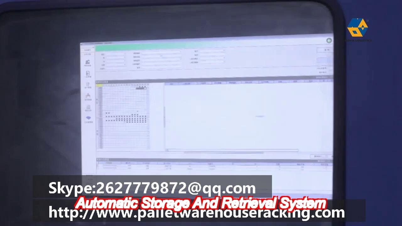 Electrical Mobile Racking Automated Warehouse System With Rail Steel ...