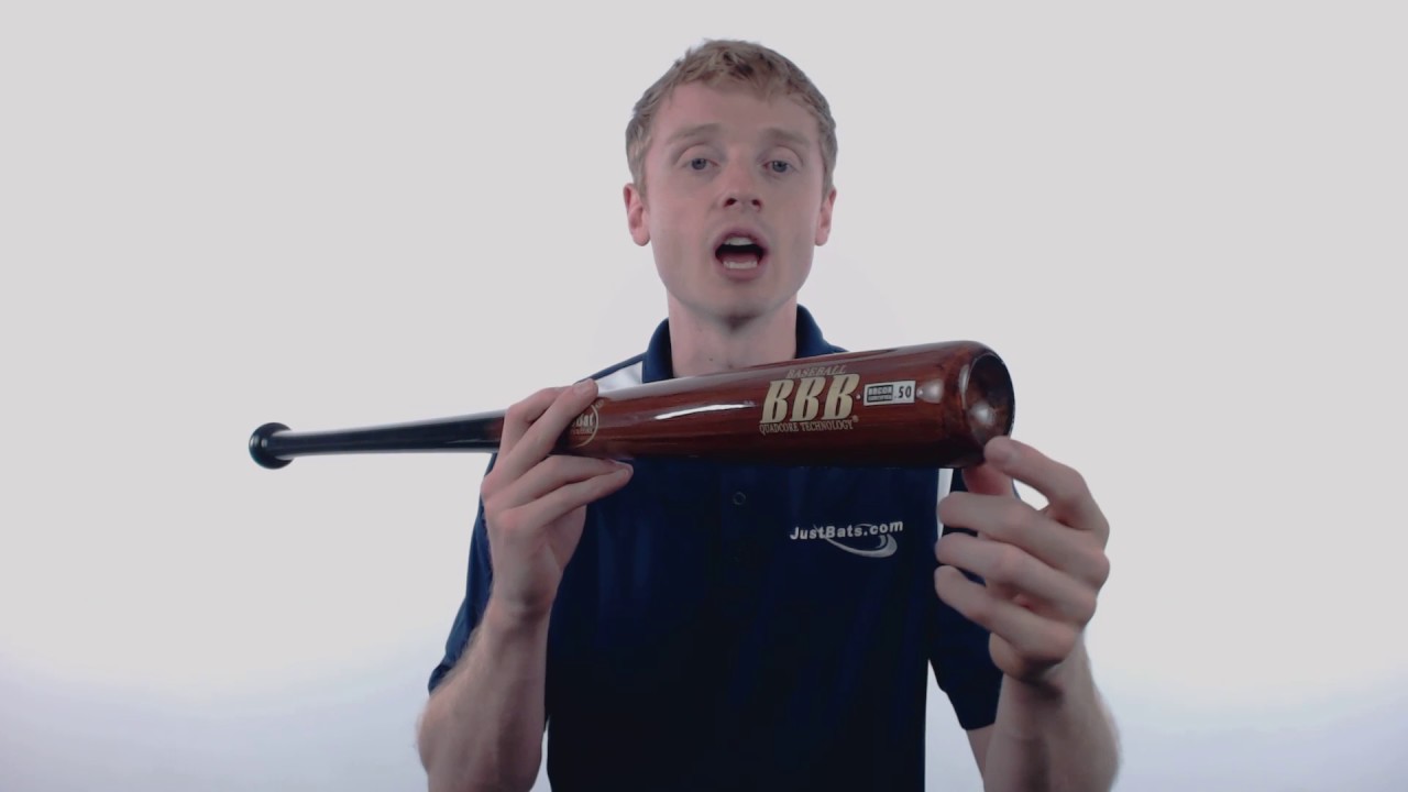 BamBooBat Bamboo Wood Baseball Bat: HBBG100D Black / Brown - YouTube