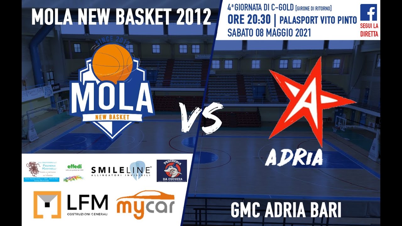 Mola New Basket 2012 - GMC Adria Bari - YouTube