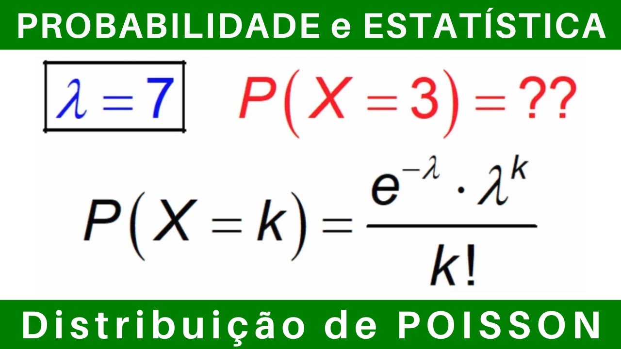 PROBABILIDADE e ESTATÍSTICA 📊 DISTRIBUIÇÃO de POISSON #exercícios # ...