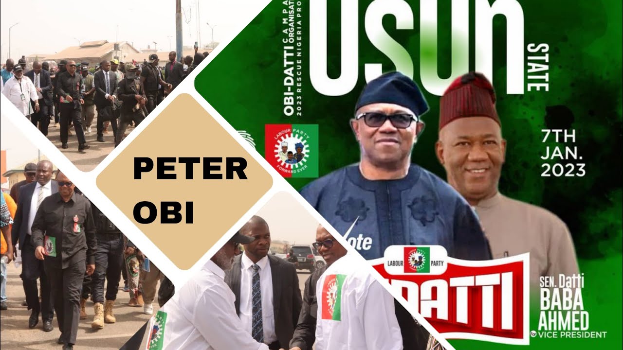 PETER ARRIVES OSUN STATE FOR CAMAPIGNN - YouTube