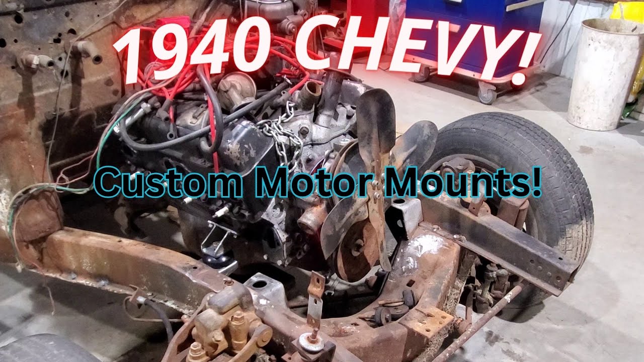 1940 Chevy Coupe Part 7: Custom Motor Mounts - YouTube