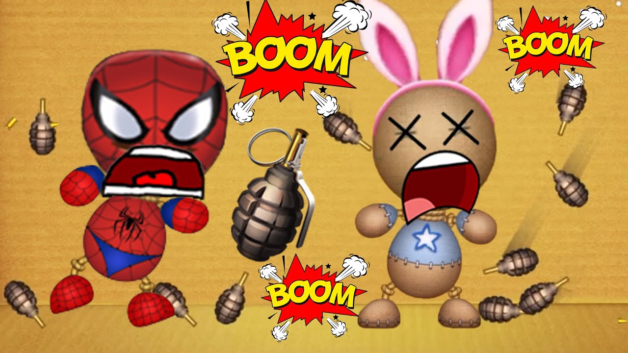 The F1 Grenade VS Spider Buddy - Kick The Buddy - YouTube