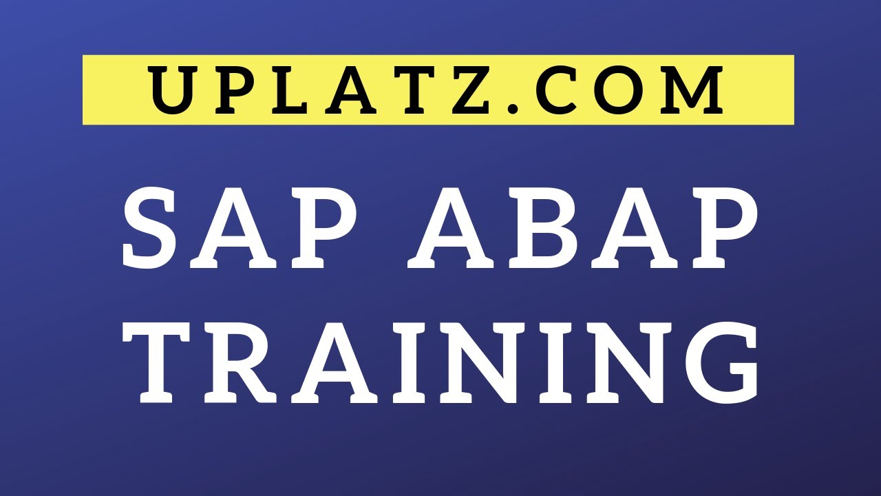 SAP ABAP Training & Certification | Become an SAP ABAP Developer or ...