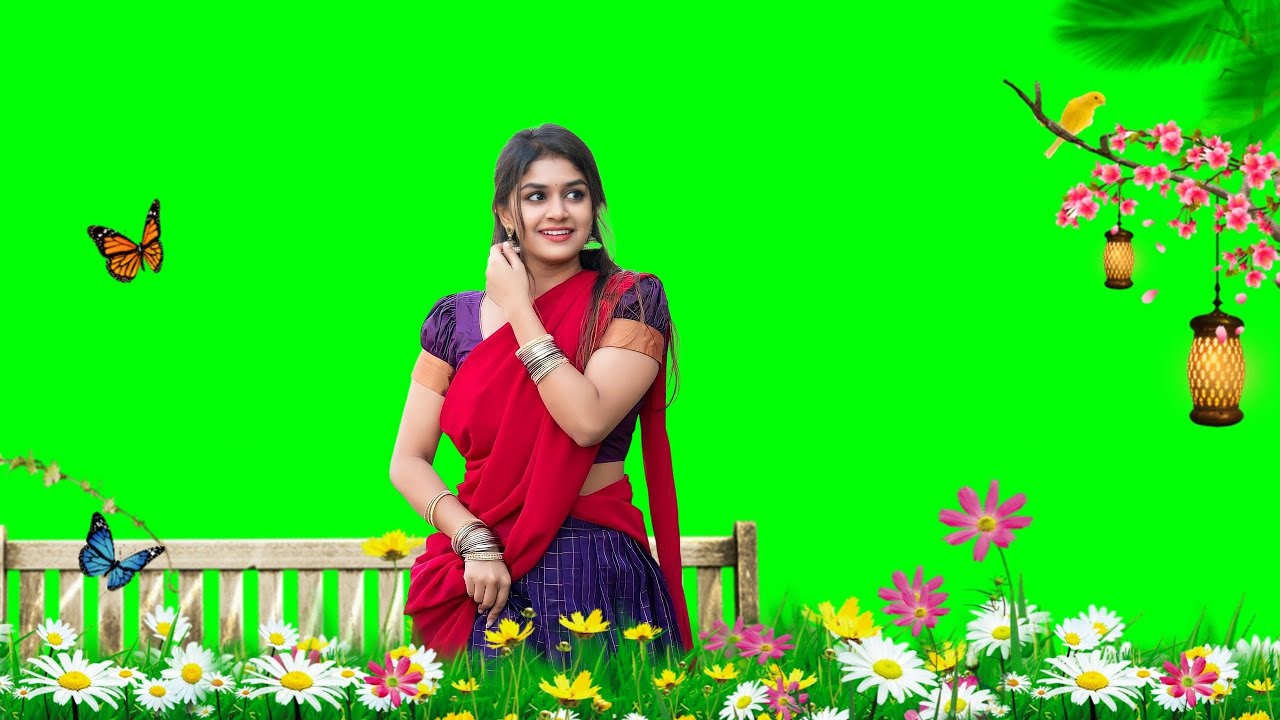 Flower green screen background video | Beautiful Love Status Green ...