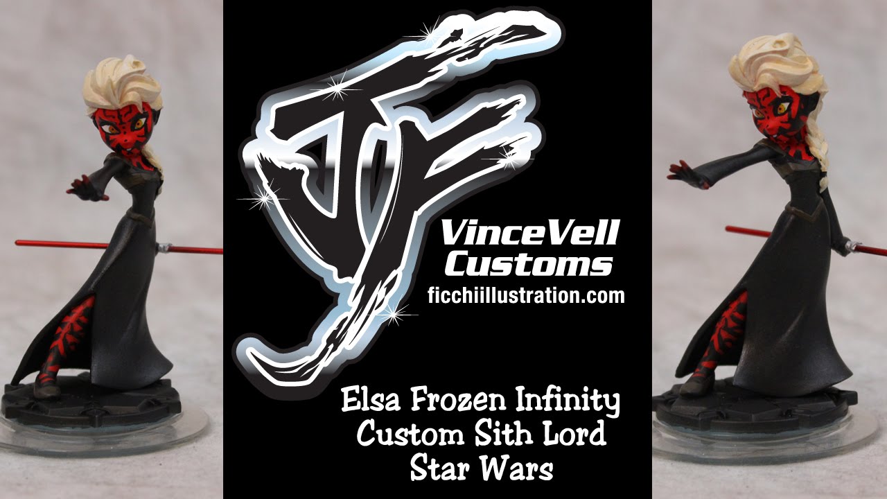 Elsa Frozen Infinity Custom Sith Lord Star Wars - YouTube