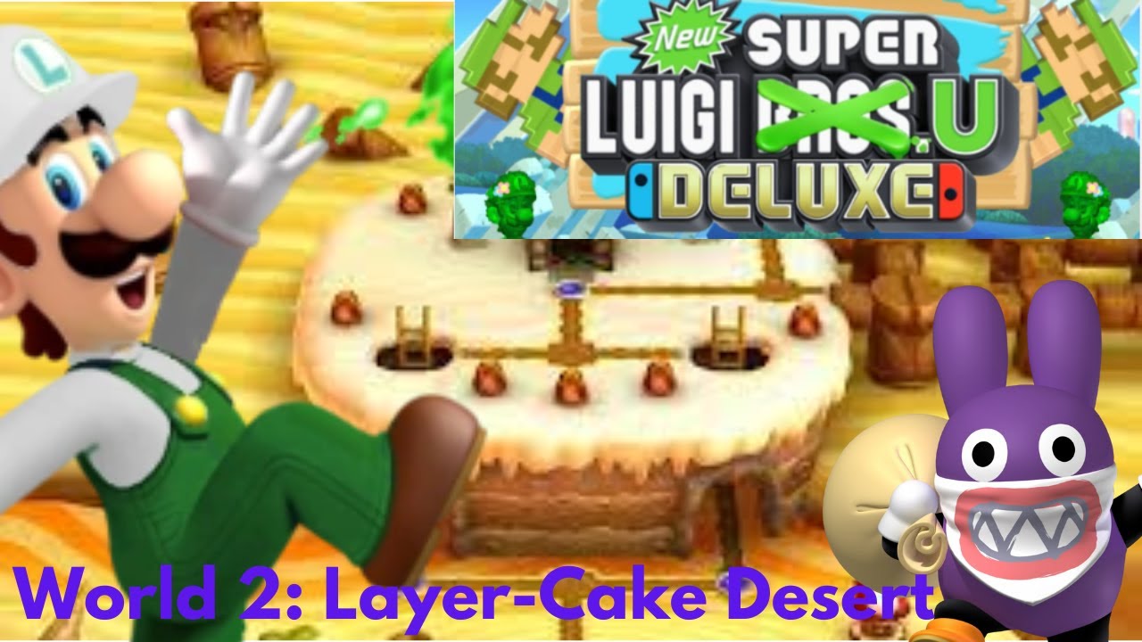 New Super Luigi U Deluxe: Gameplay Walkthrough Part 2 - World 2: Layer ...