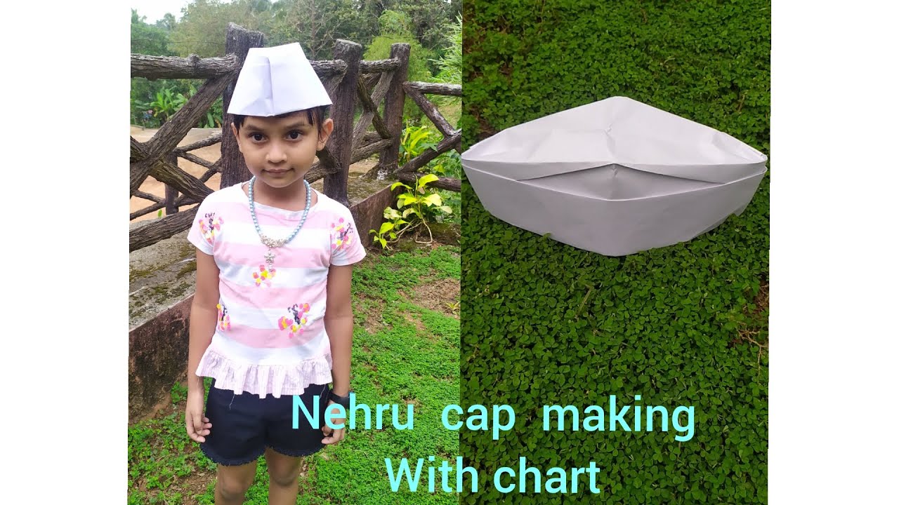 Nehru cap making with chart🎩🎩 - YouTube