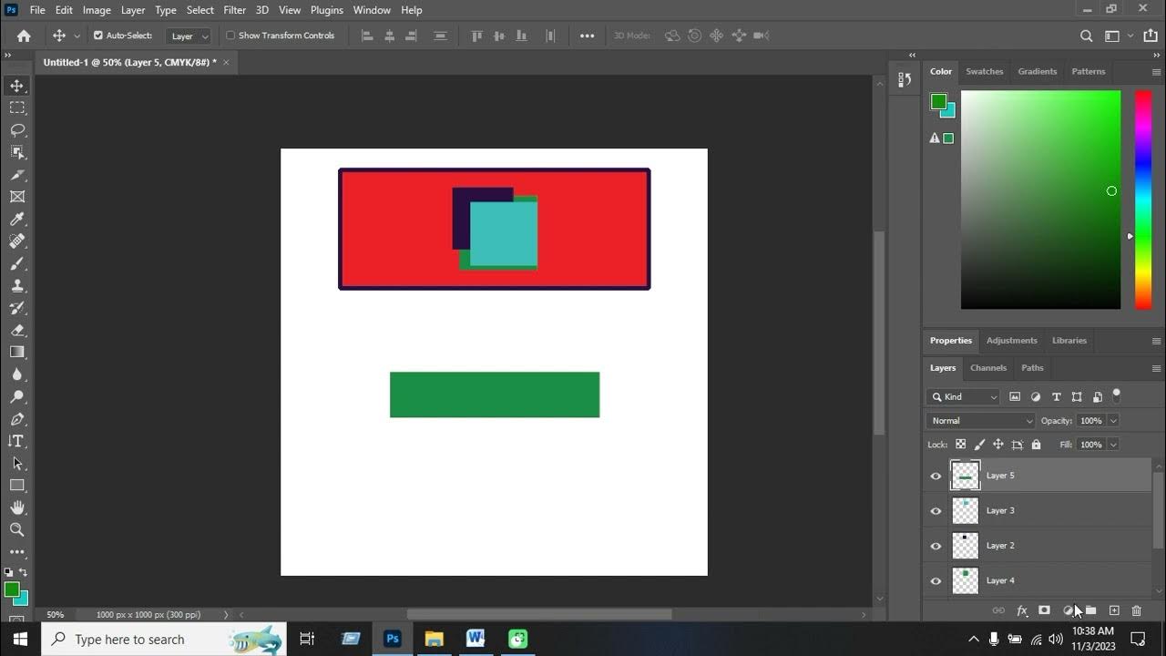 Graphic Design Photoshop Class - Opacity and Fill - Align and Distribute - Arrange - Class - 7 ...
