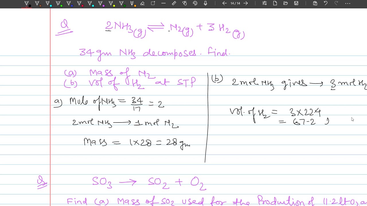 3.STOICHIOMETRIC CALCULATIONS AND LIMITING REAGENT - YouTube