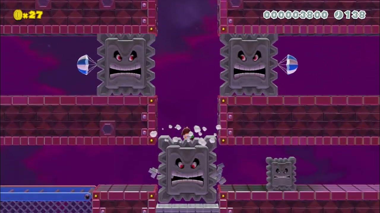 Thwomp Tower by Brettly72 🍄Super Mario Maker 2 Switch #bzv - YouTube