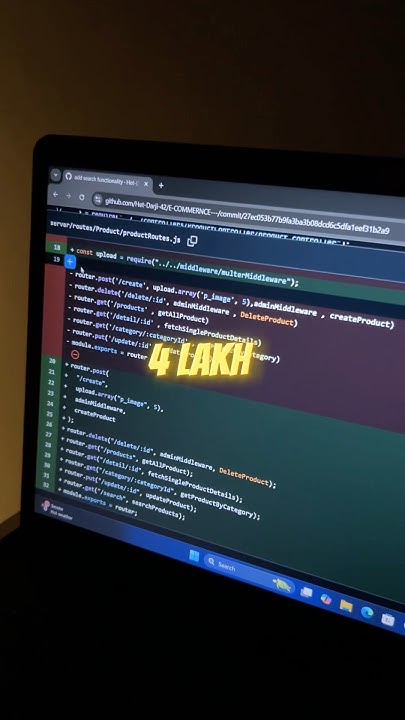 Coding pe 4 lakh ka day-1 || exploring GitHub || Webs with het || #coding #programming #shorts ...