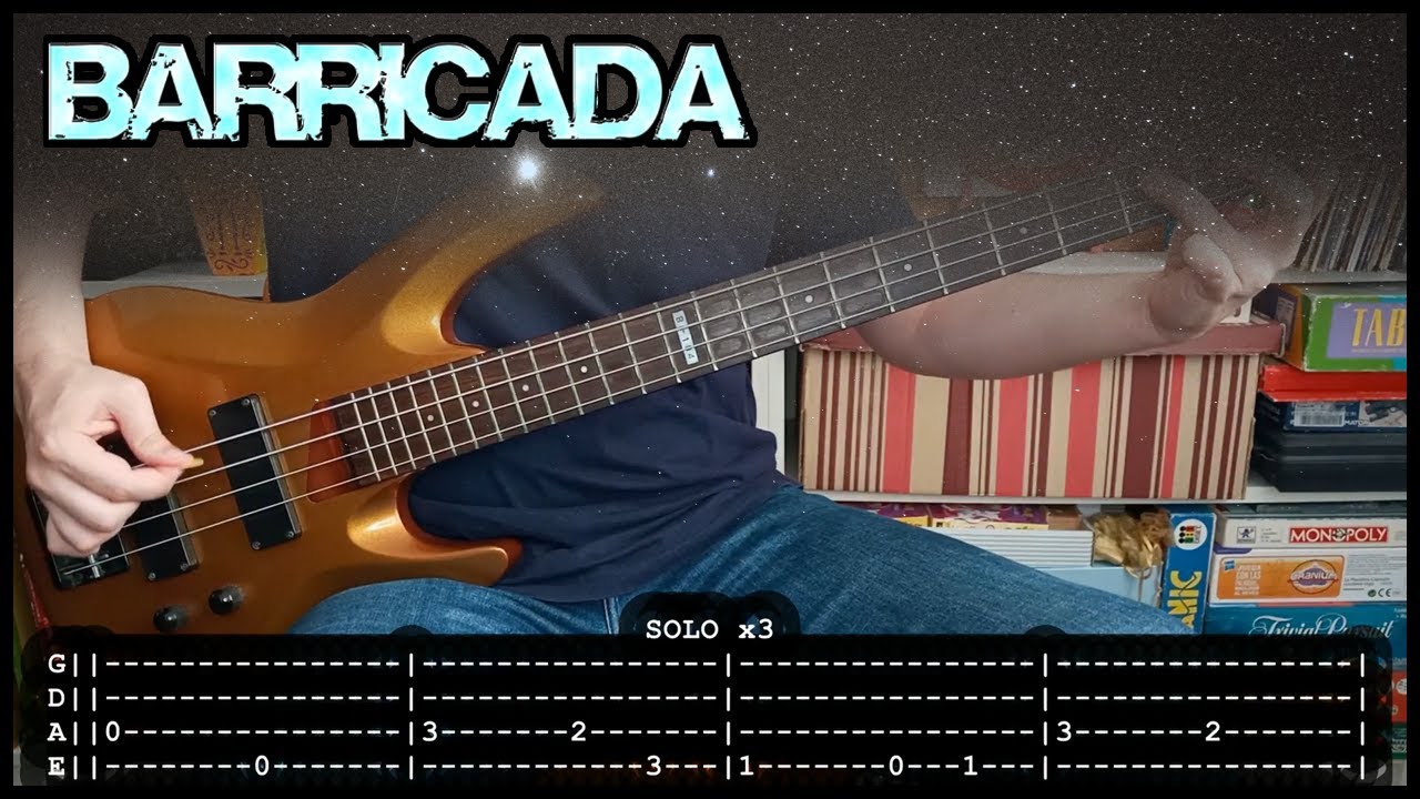 BARRICADA - Esta noche 🌙 (BASS TABS) [lyrics + PDF] - YouTube