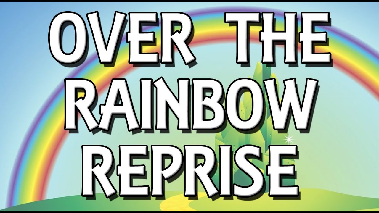 Over The Rainbow Reprise backing track karaoke instrumental The Wizard ...