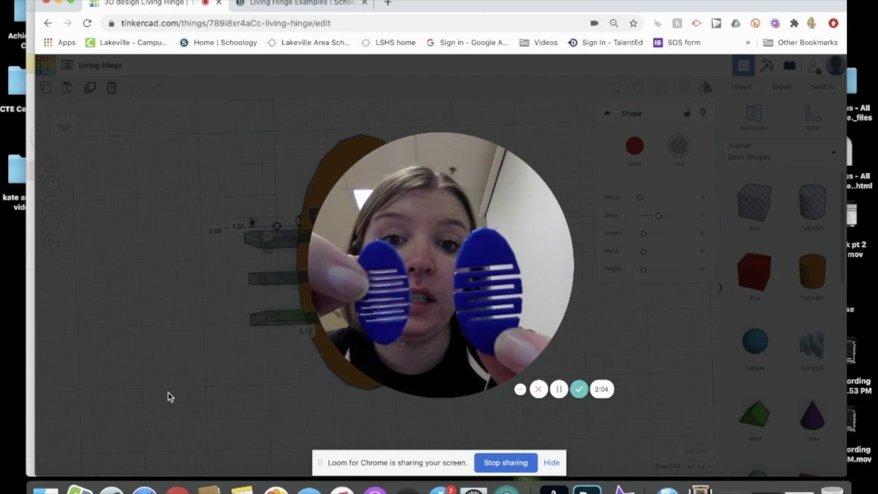 Living Hinge Tinkercad Youtube